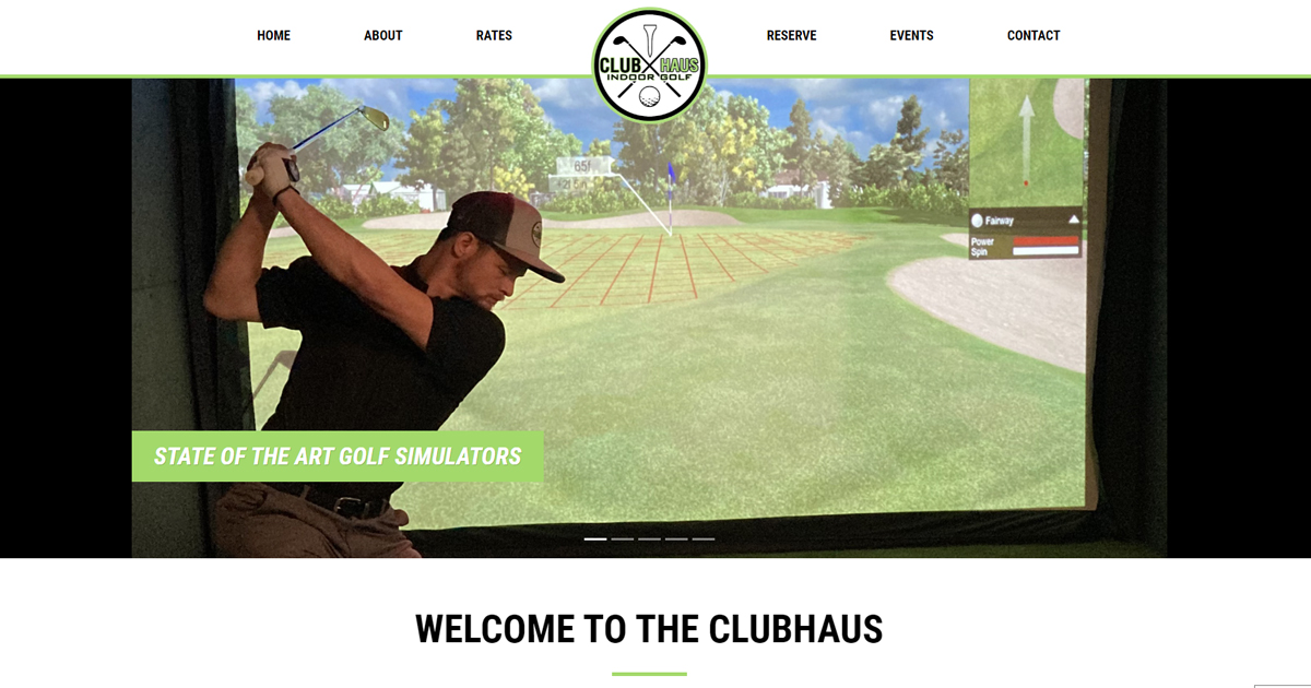 Reserve Tee Time | The Clubhaus Indoor Golf Simulators | Marshfield, WI